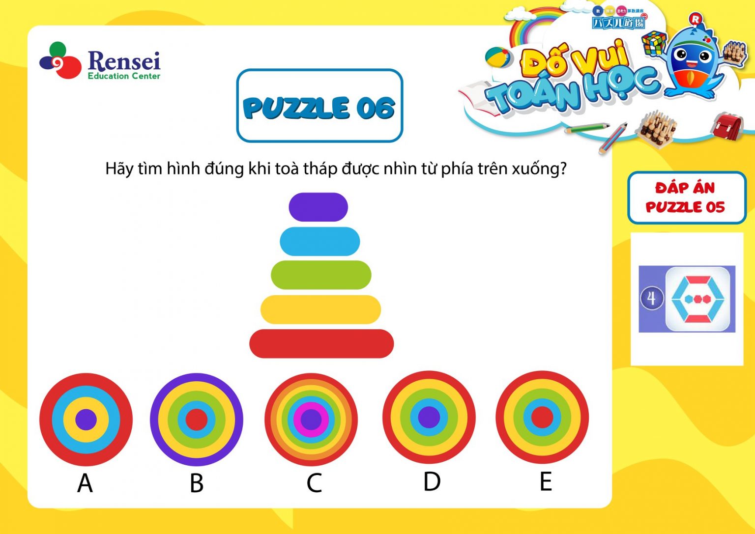 ĐỐ VUI TOÁN HỌC - PUZZLE_06 - Rensei Việt Nam